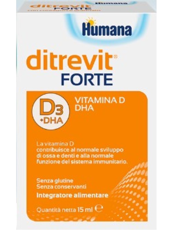 Ditrevit Forte gocce - Humana - 15 millilitri - vitamina D a partire da ...