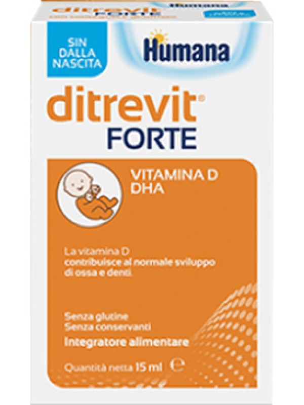 Ditrevit Forte gocce - Humana - 15 millilitri - vitamina D a partire da ...