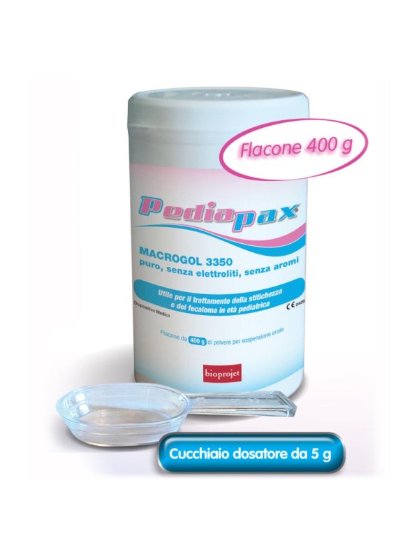 Pediapax polvere trattamento stitichezza e fecaloma 400 grammi